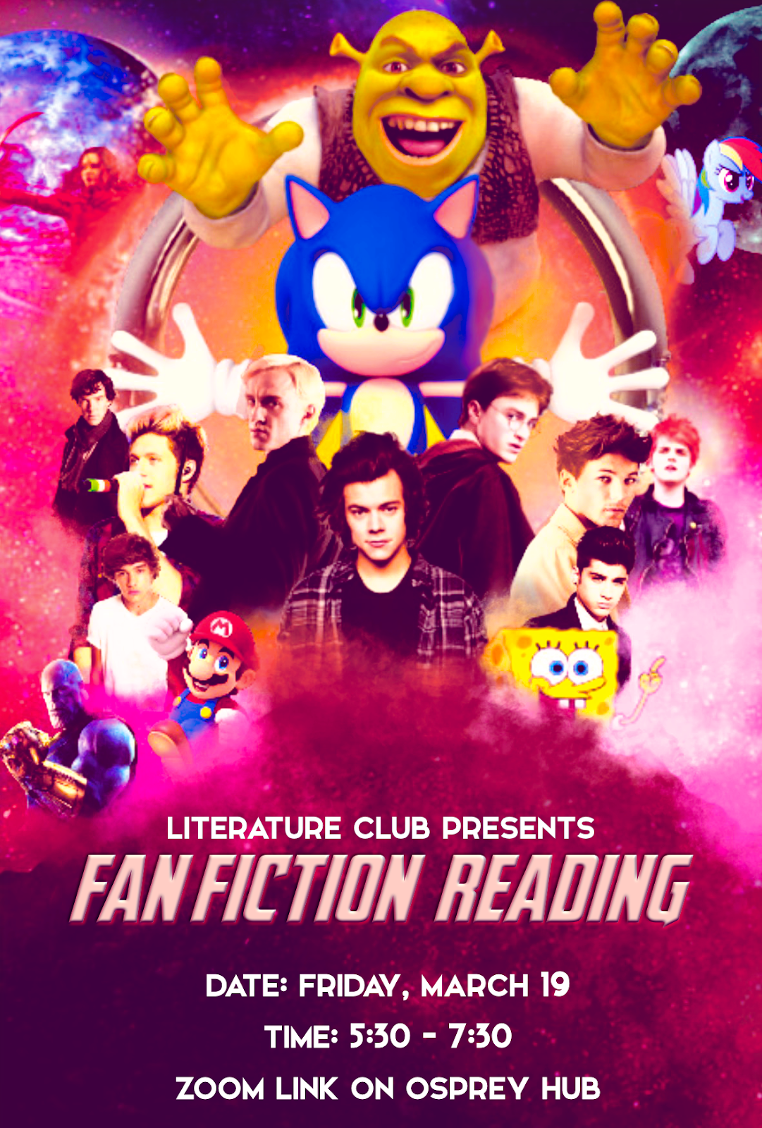 Literature Club to read fan-fiction for charity