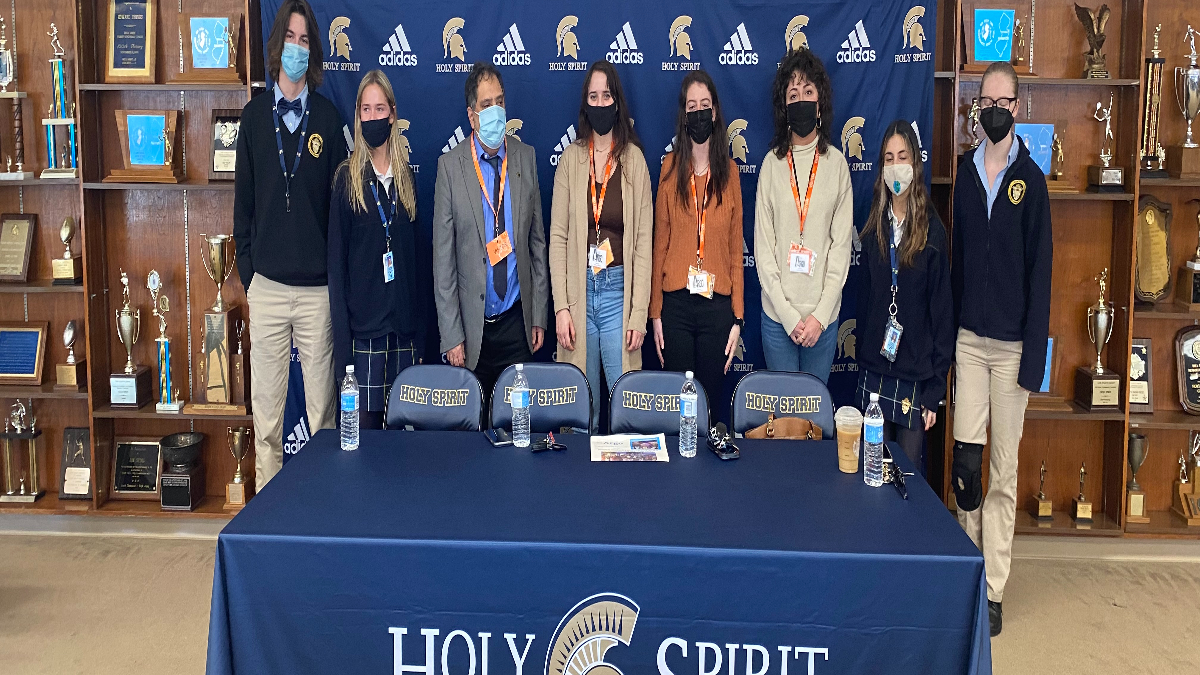 The Argo visits Holy Spirit High School