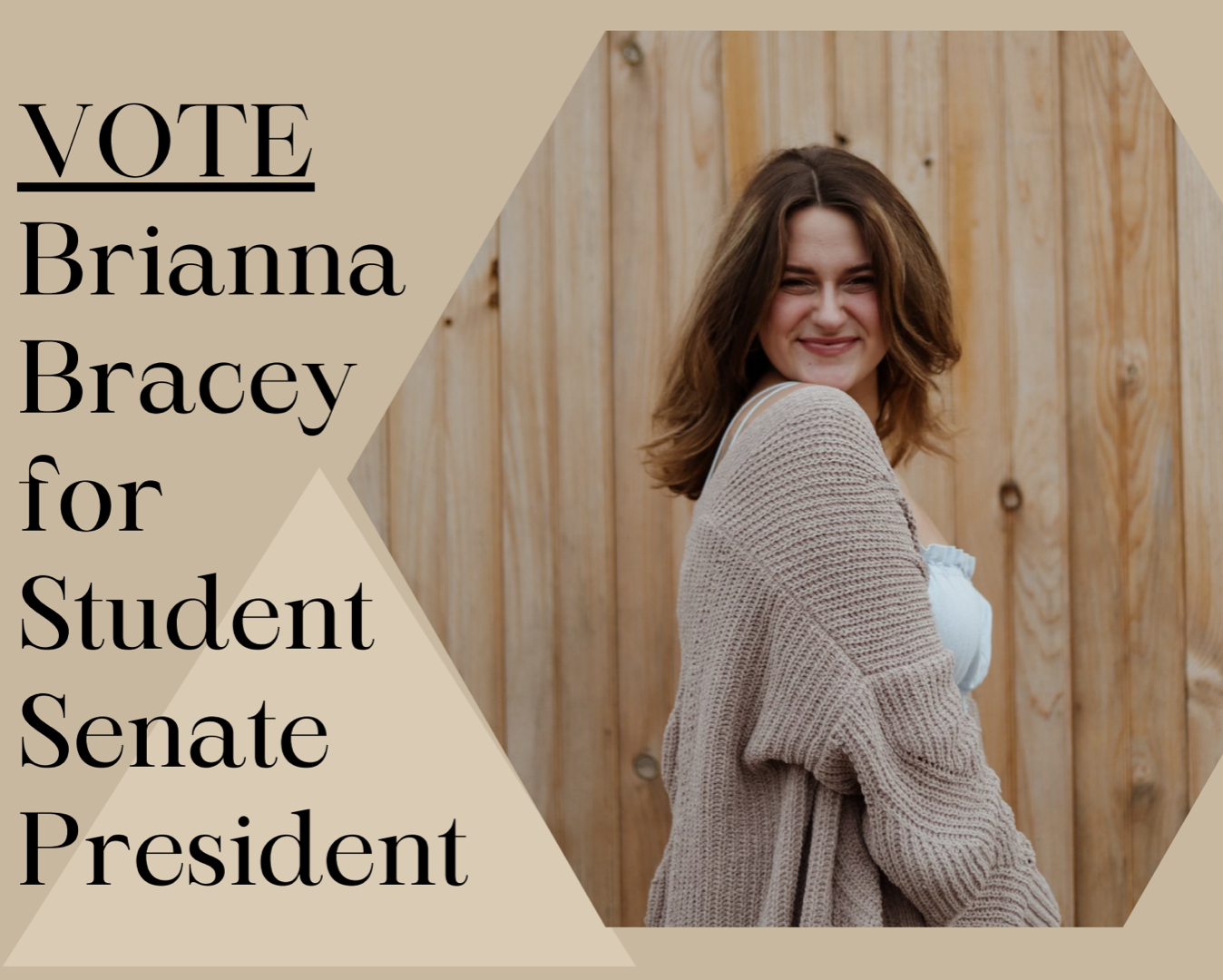 Student Senate President Brianna Bracey runs for a second term